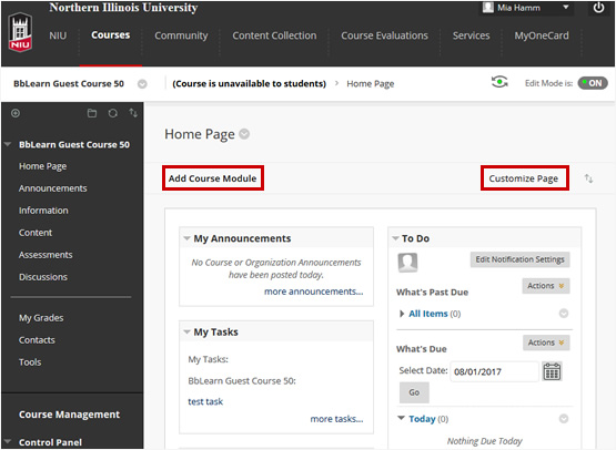 Customizing Your Blackboard Course | Teaching and Learning with ...