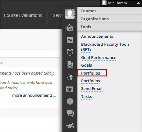 Getting Started with Blackboard Portfolios | Teaching and Learning with Blackboard | Northern ...
